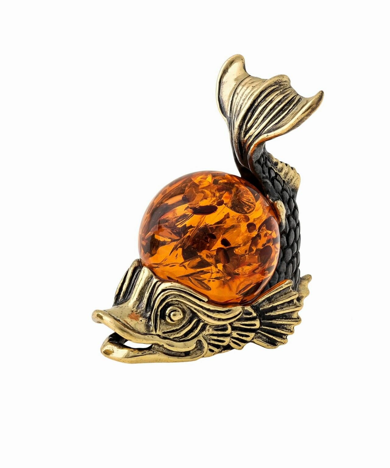 Статуэтка Рыба Карп с шаром, 1434