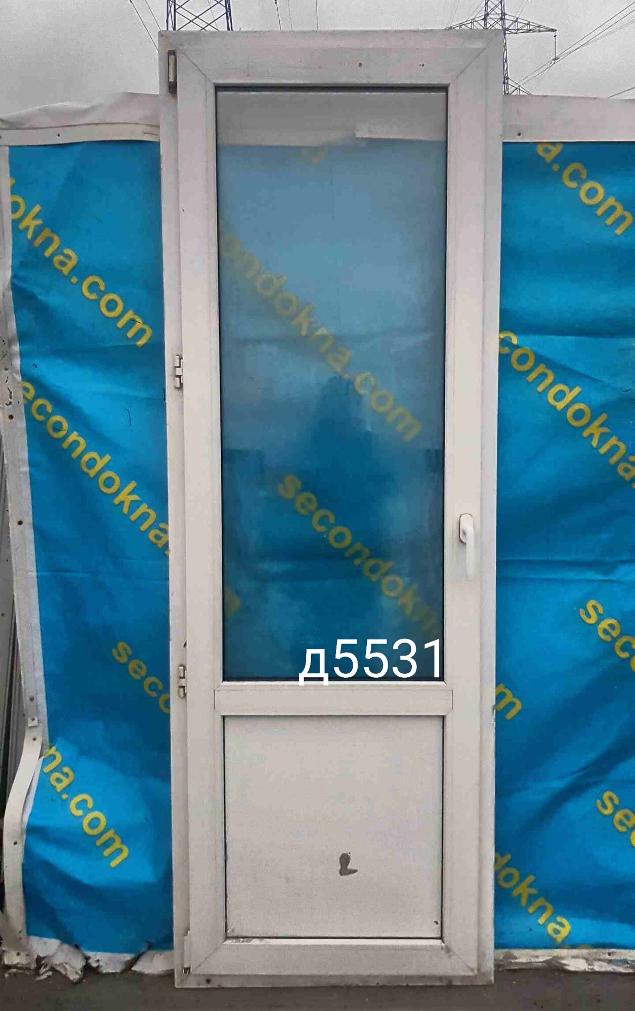 Дверь пластиковая Б/У 2210(в)х760(ш)