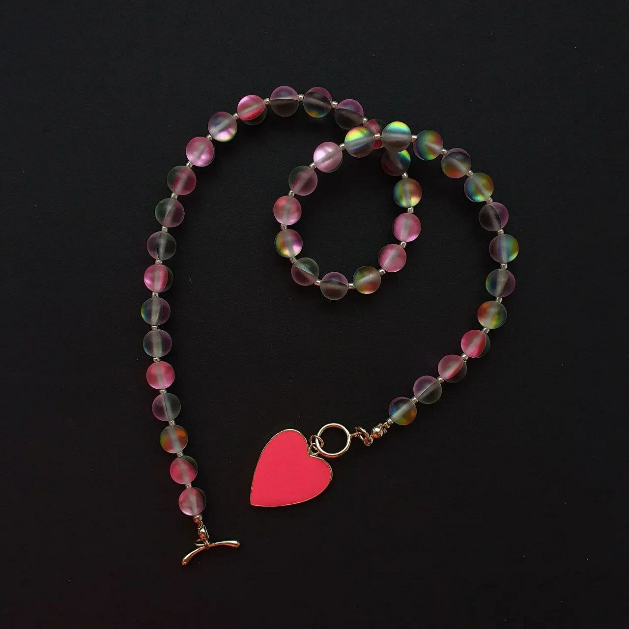 Чокер, опал синтетический