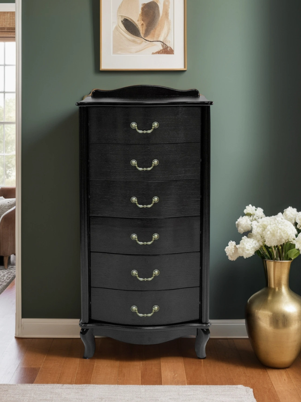 Комод узкий Джульетта PRIME ШхВ:49х107см (6 ящ.) цвет: венге