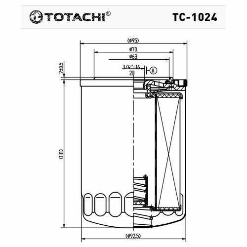 Фильтр масляный Totachi TC1024