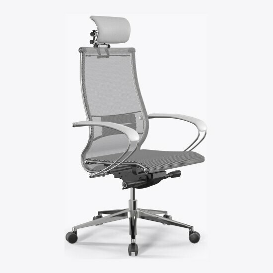 Кресло руководителя Метта Samurai L2-5K - TS /Kc00/Nc00/K2cL/H13mL-3D(M26. B32. G25. W03) (Белый)