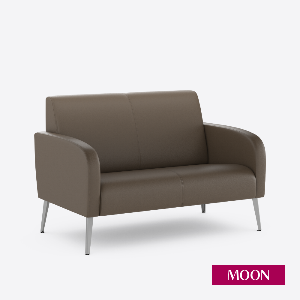 Диван MOON 157 экокожа, цвет капучино, нераскладной, 134*84*91, эксклюзивная высокоэластичная пена (UniqFoam)