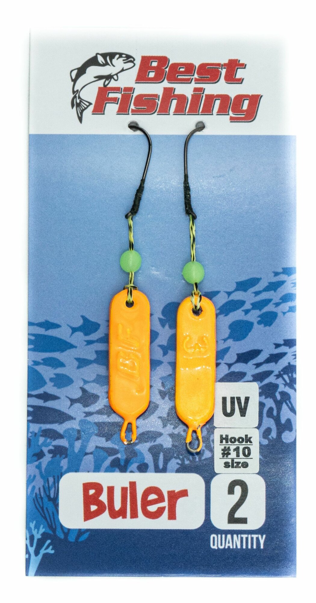 Булеры рыболовные Best Fishing Neon, #10, 3 гр, цвет оранжевый UV