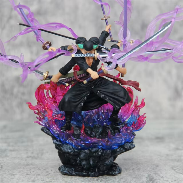 Фигурка 3D Охотник на пиратов из аниме Ван Пис (One Piece) - Ророноа Зоро (Roronoa Zoro) 30 см ZH