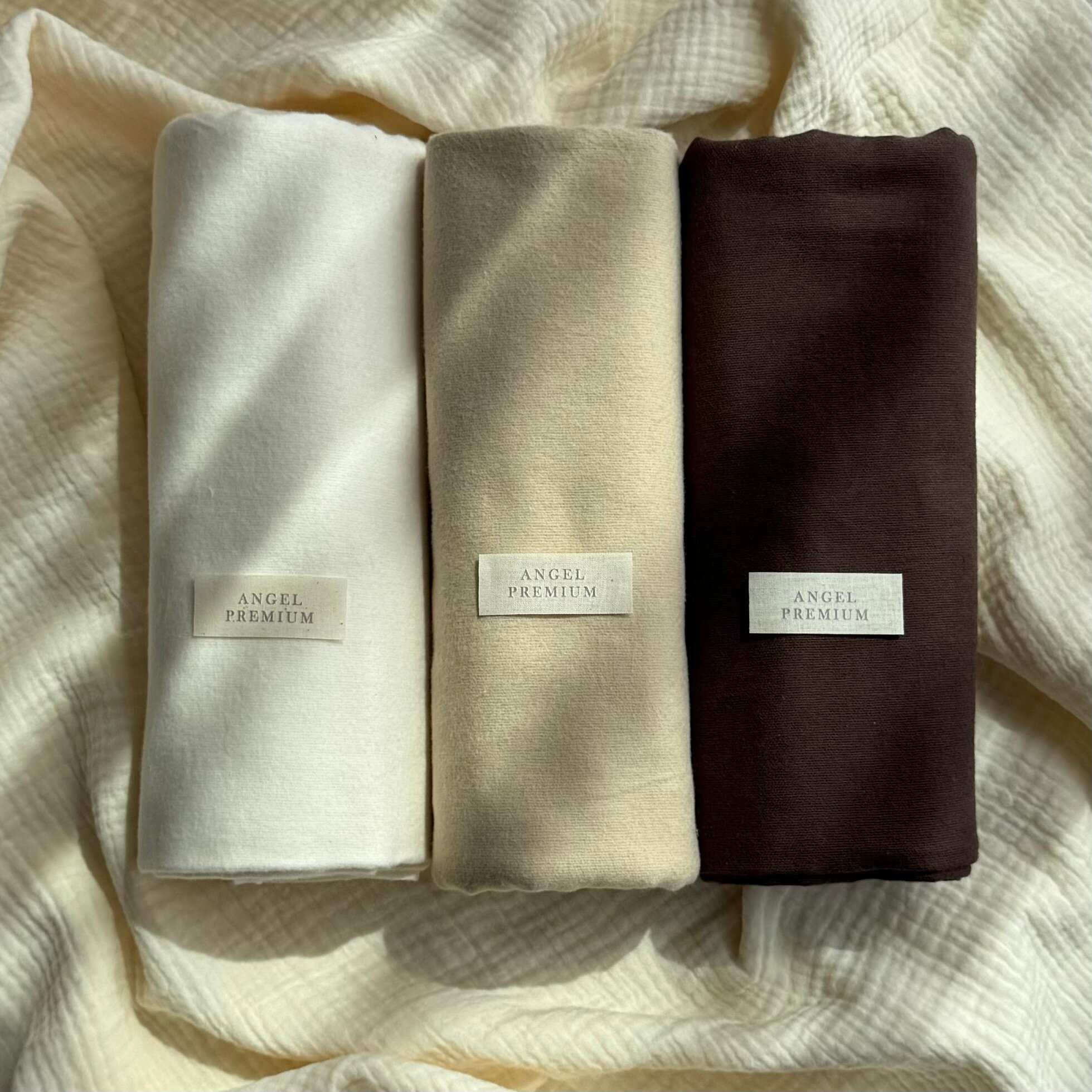 Набор больших фланелевых пеленок ANGEL PREMIUM