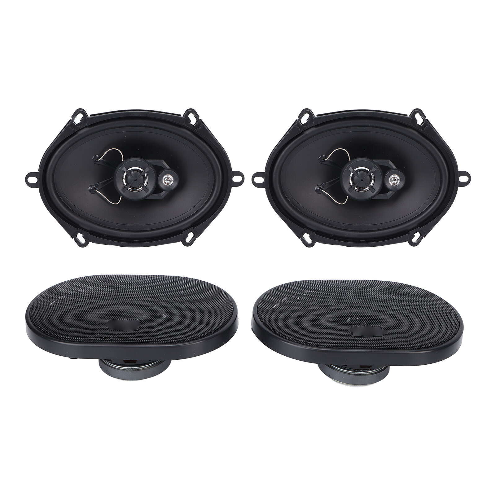 Парный купольный твитер с сетчатым покрытием, 12 В, 120–180 Вт, 55–21 кГц, универсальный для автомобильной аудиосистемы.