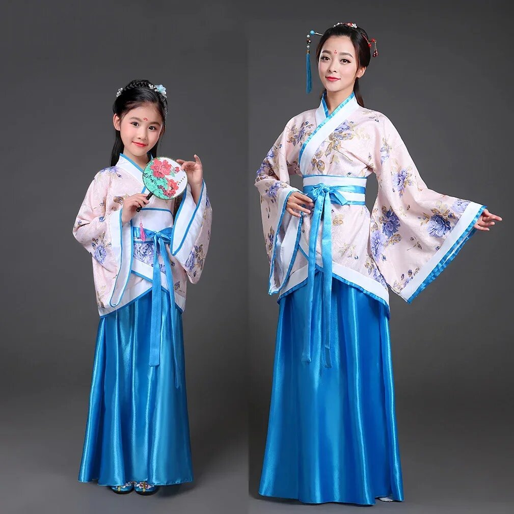 Детский китайский костюм Hanfu, Size 7-8Y(120-130cm), outfit7