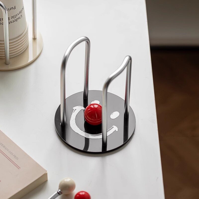 Подстаканник "Смайлик", акриловый, черный