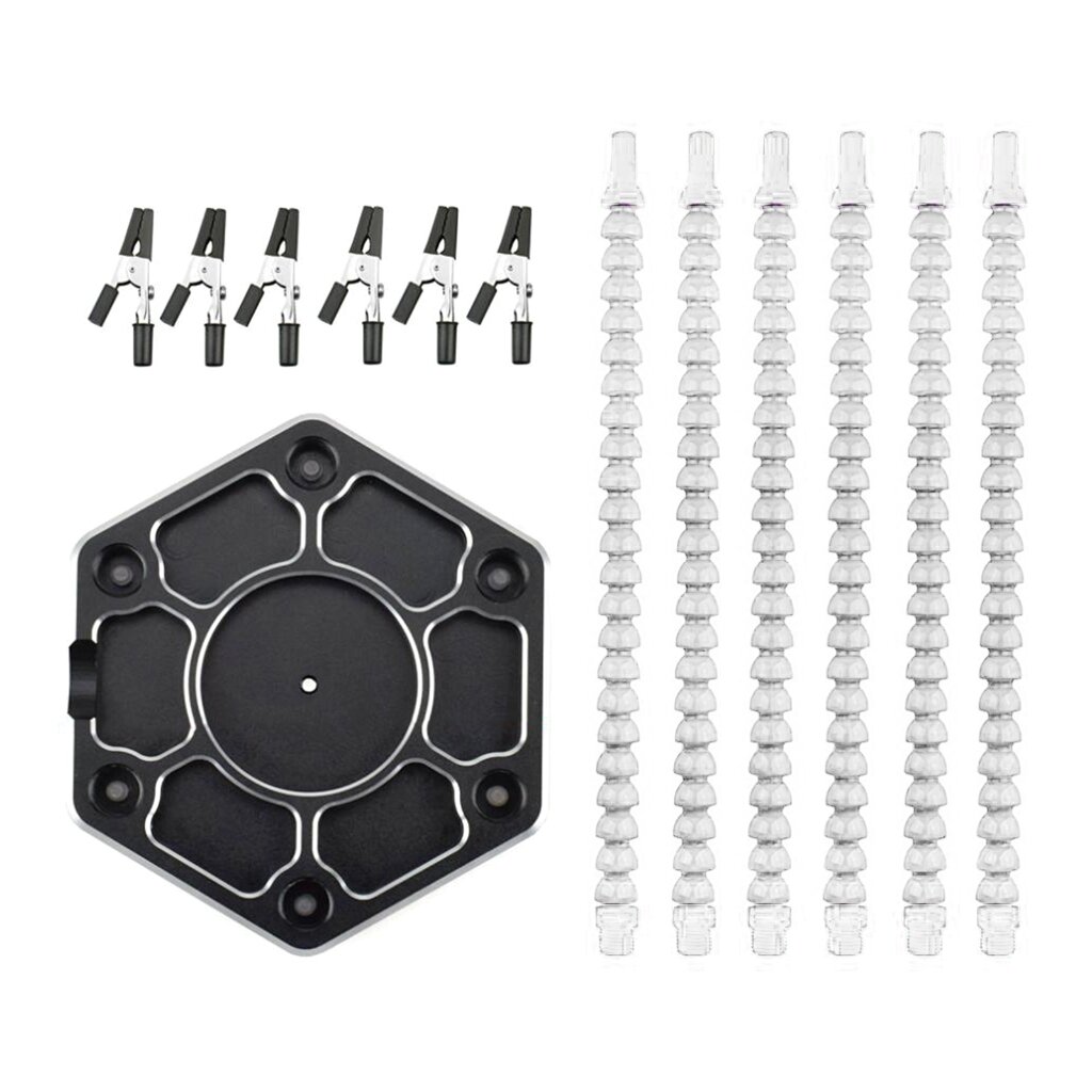 Паяльник с 6 гибкими держателями-гусиной шеей, паяльная станция, третья рука для паяльных работ, аксессуары, держатель припоя