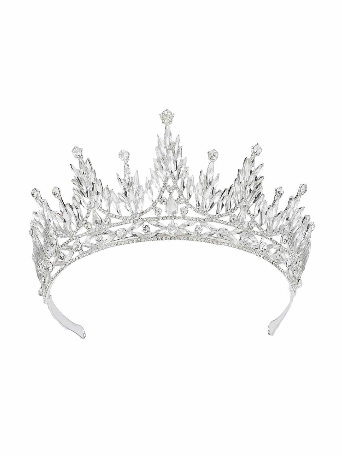 Элегантные короны и тиары для женщин, аксессуары для свадьбы и фото, серебряный бриллиант