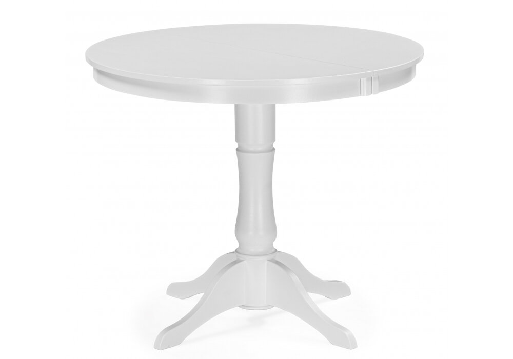 Стол деревянный Амадей woodville белый, дерево, круглая столешница
