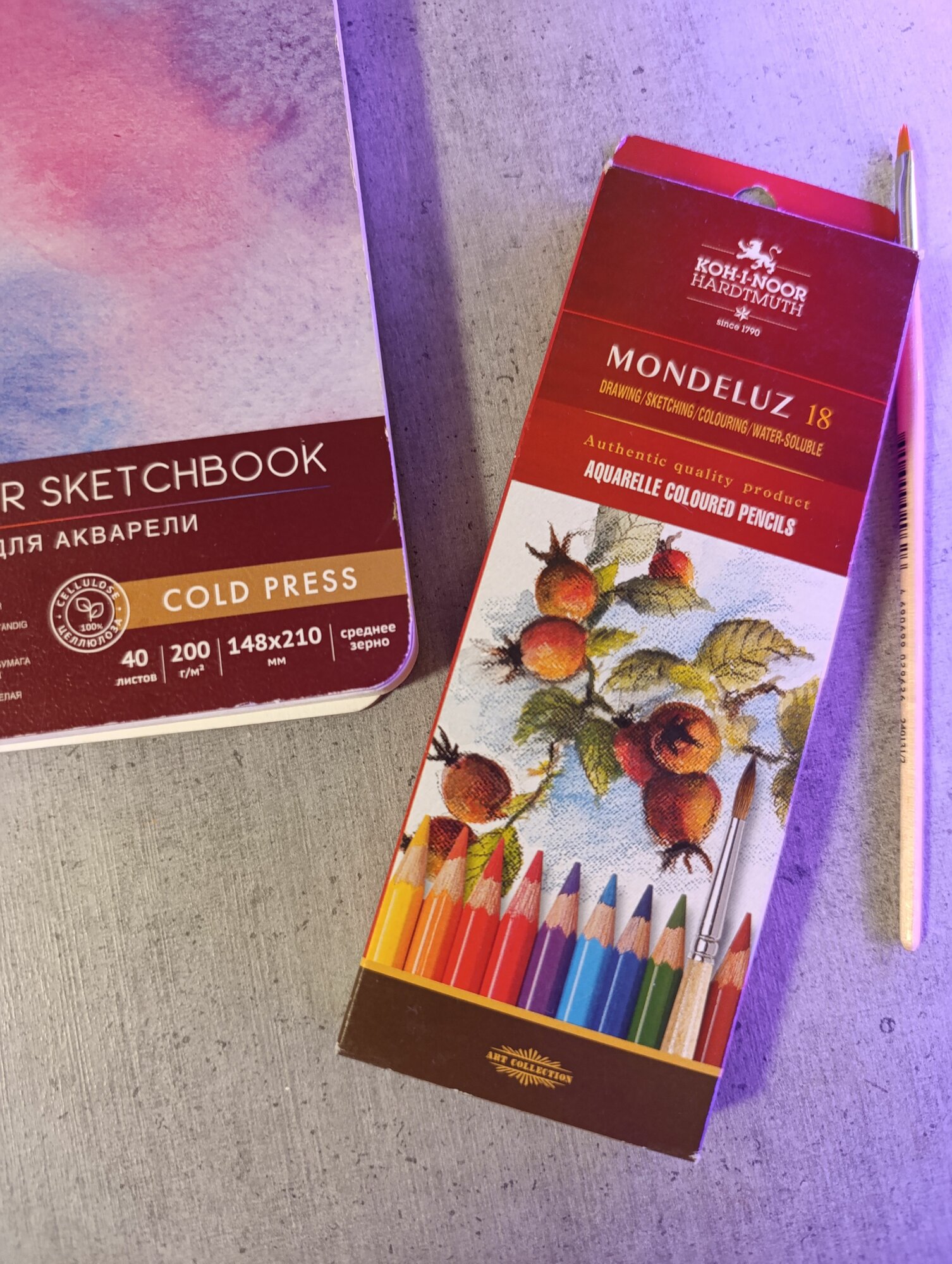 Карандаши акварельные Mondeluz 18 цветов