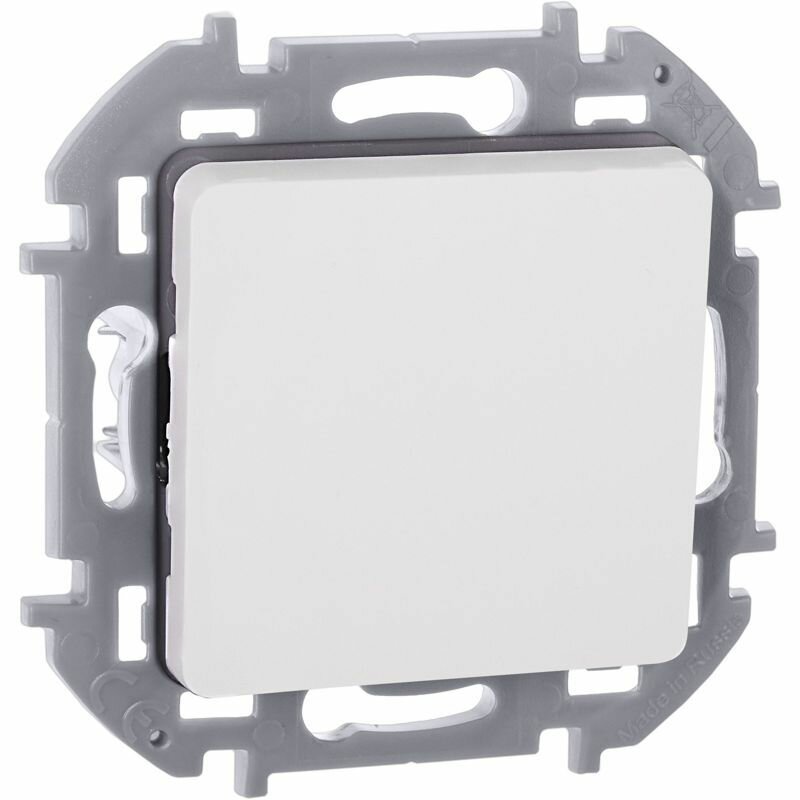 Выключатель кнопочный Inspiria 6А 250В без фиксации но/НЗ механизм бел. IEK 673690