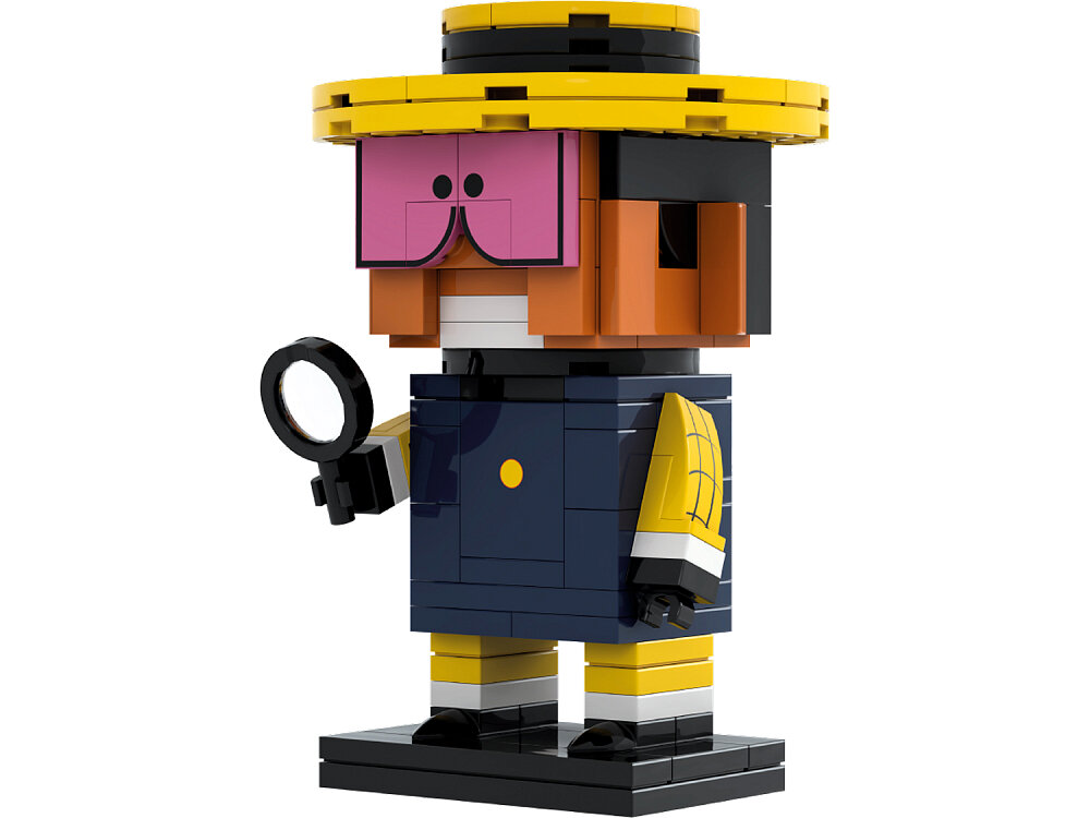 Конструктор Brick Labs Союзмультфильм AB-1128 Конструктор Бременские музыканты: Сыщик