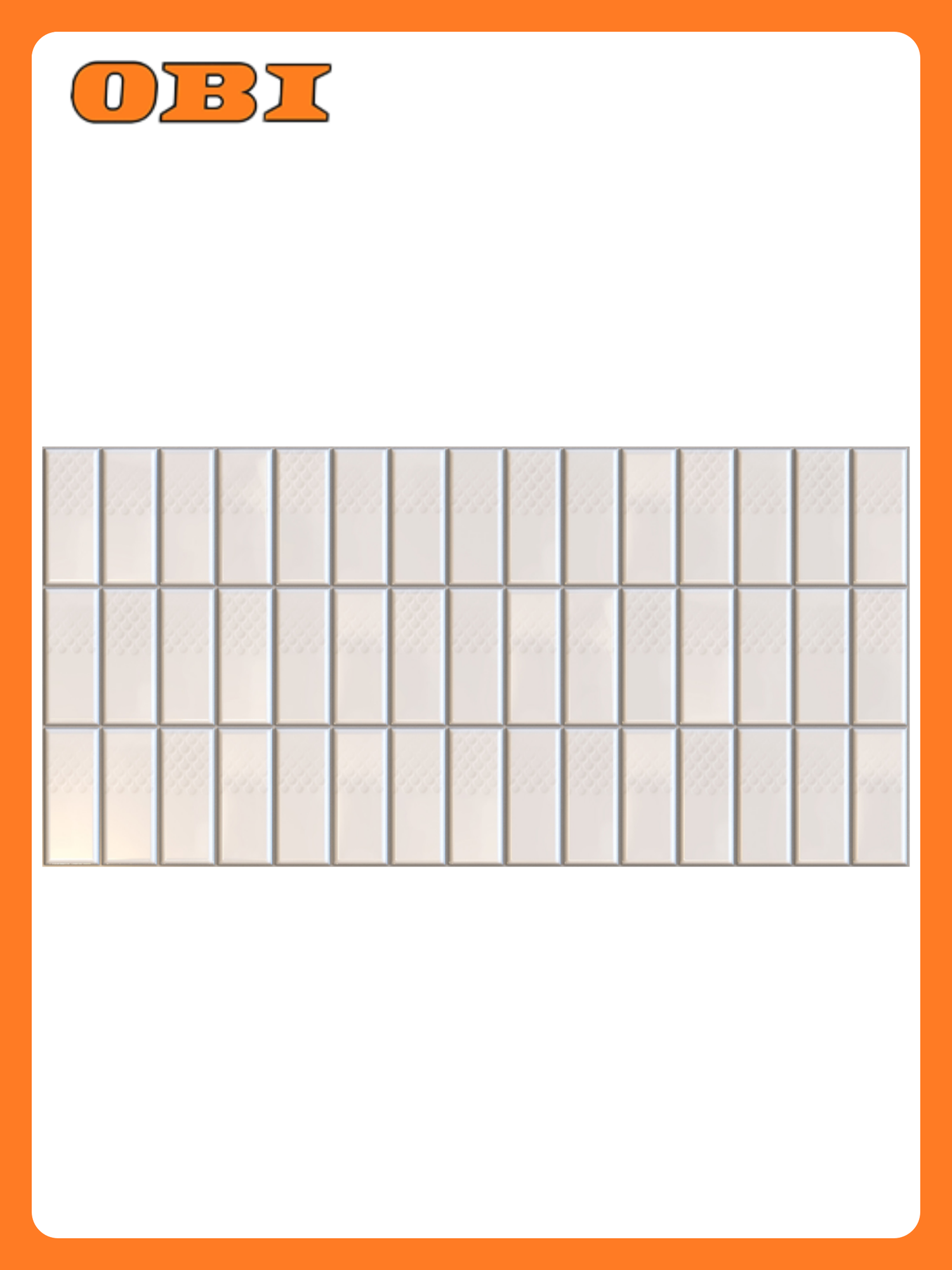 Панель ПВХ листовая 0,4мм плитка «Омела»