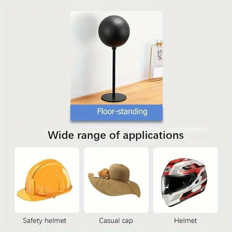 Вешалка держатель для шлема настенная/Вертикальный напольный.