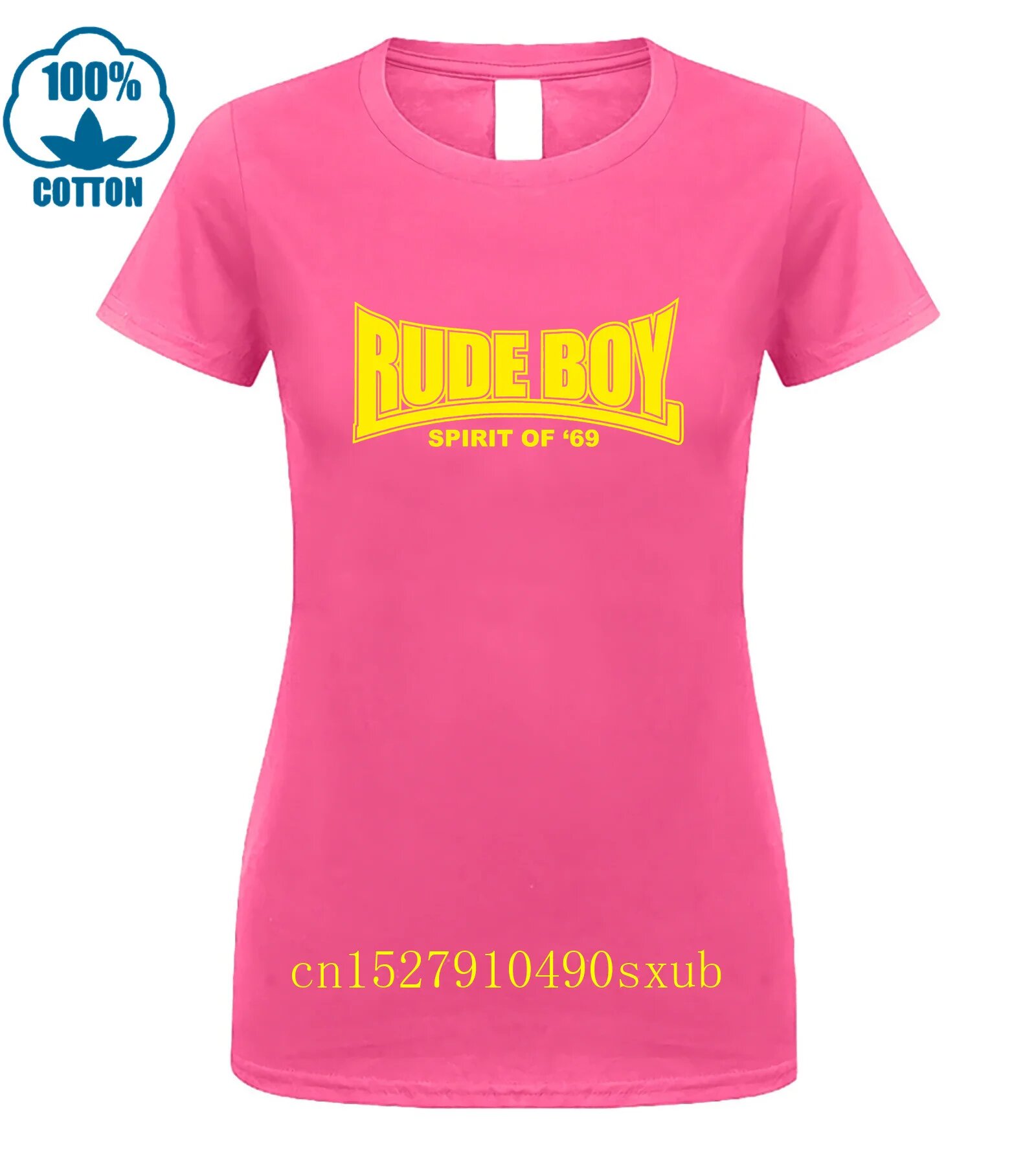 Розовая футболка Rude Boy Spirit of 69, размер L