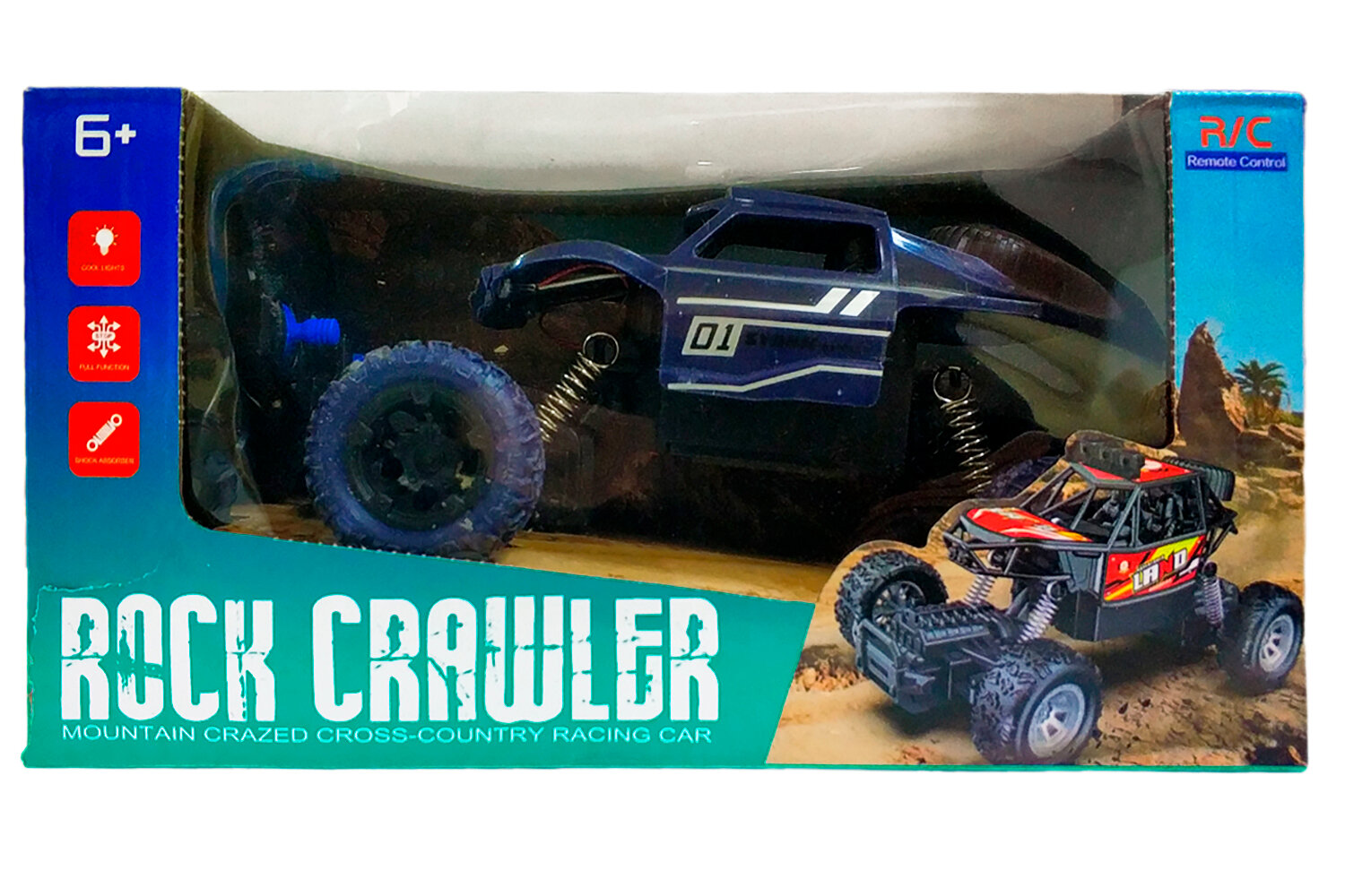 Машина радиоуправляемая Джип ROCK CRAWLER 4x4 Краулер Storm Herald 1:16, 22x14x11 см.