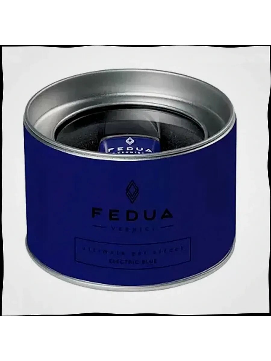 FEDUA GEL EFFECT Electric Blue Электрический синий лак 11 мл