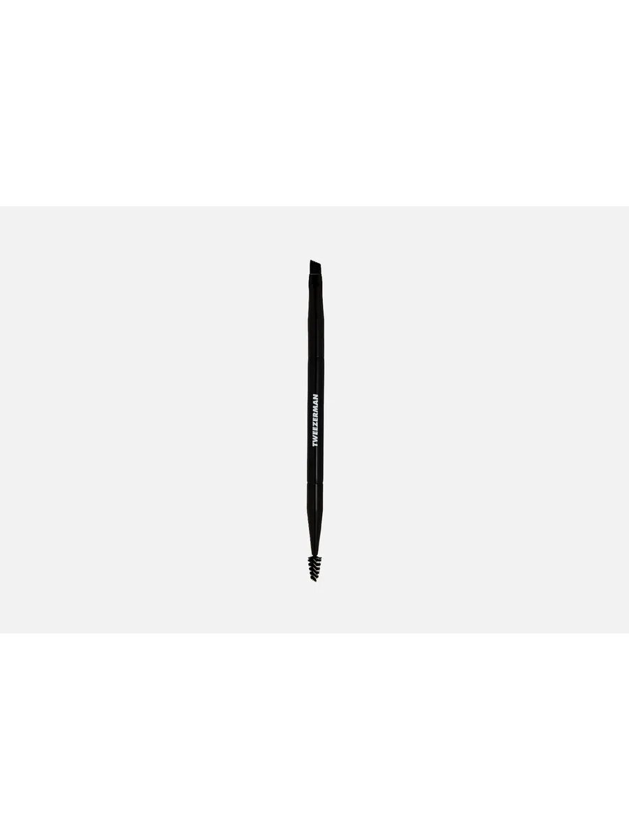 Двухсторонняя скошенная кисть для бровей TWEEZERMAN Angled brow brush