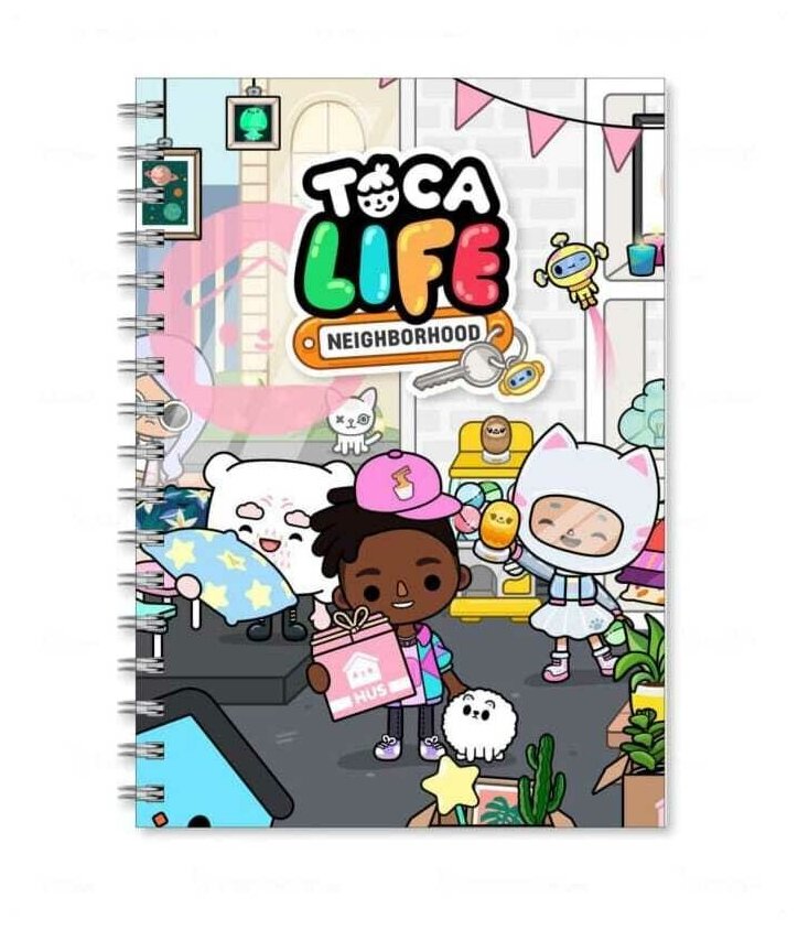 Тетрадь на кольцах 48листов, А5, Тока Бока, Toca Boca # 4