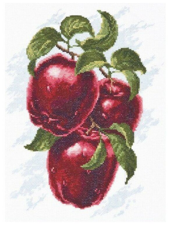 Набор для вышивания "Спелые яблоки", 20x25 см, Палитра