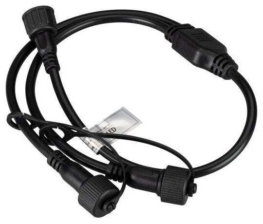 Коннектор питания ARD-CLASSIC-SYNC-RGB Black (230V, 2 ports) (Ardecoled, Закрытый)