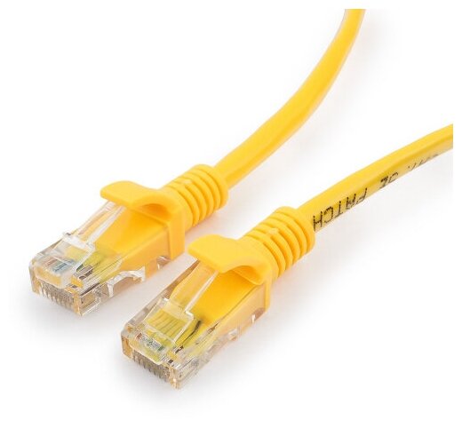 Патч-корд Cablexpert медный UTP кат.5e, 0.5м, литой, многожильный (жёлтый)