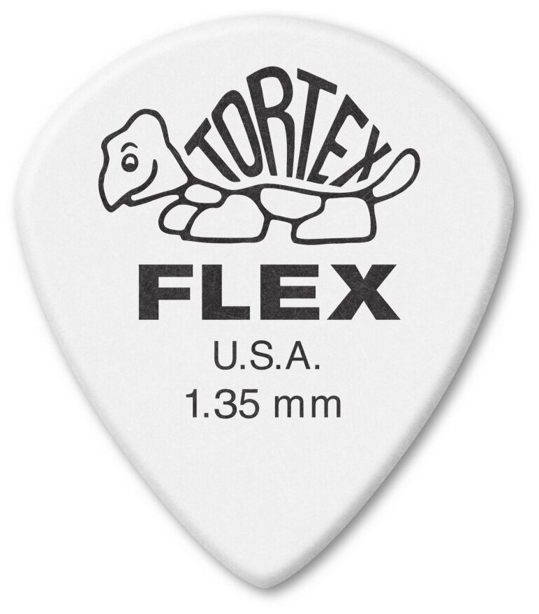 466R1.35 Tortex Flex Jazz III XL Медиаторы, 72шт, толщина 1.35мм, Dunlop