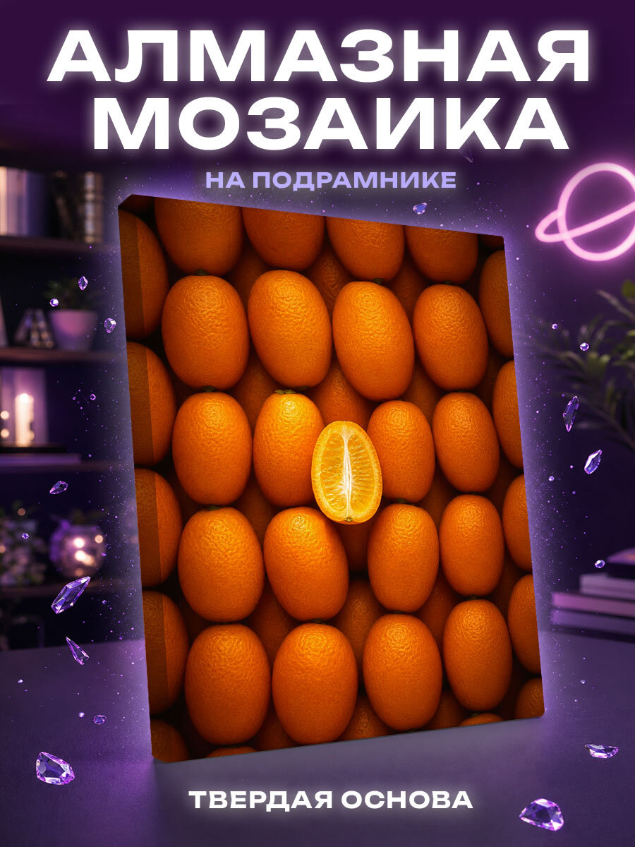 Алмазная мозаика Золотое сердце кумквата