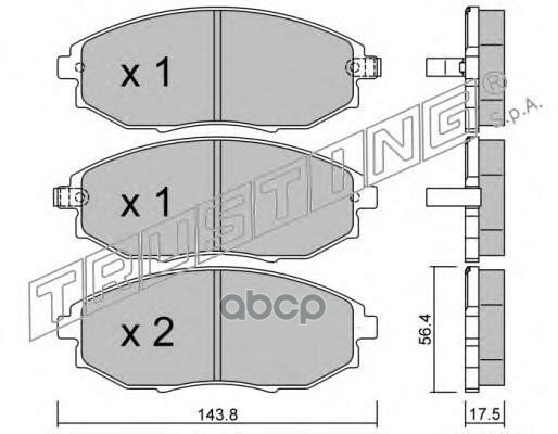 К-т дисков. тормоз. колодок Chevrolet Epica 2006- F Trusting арт. 8620