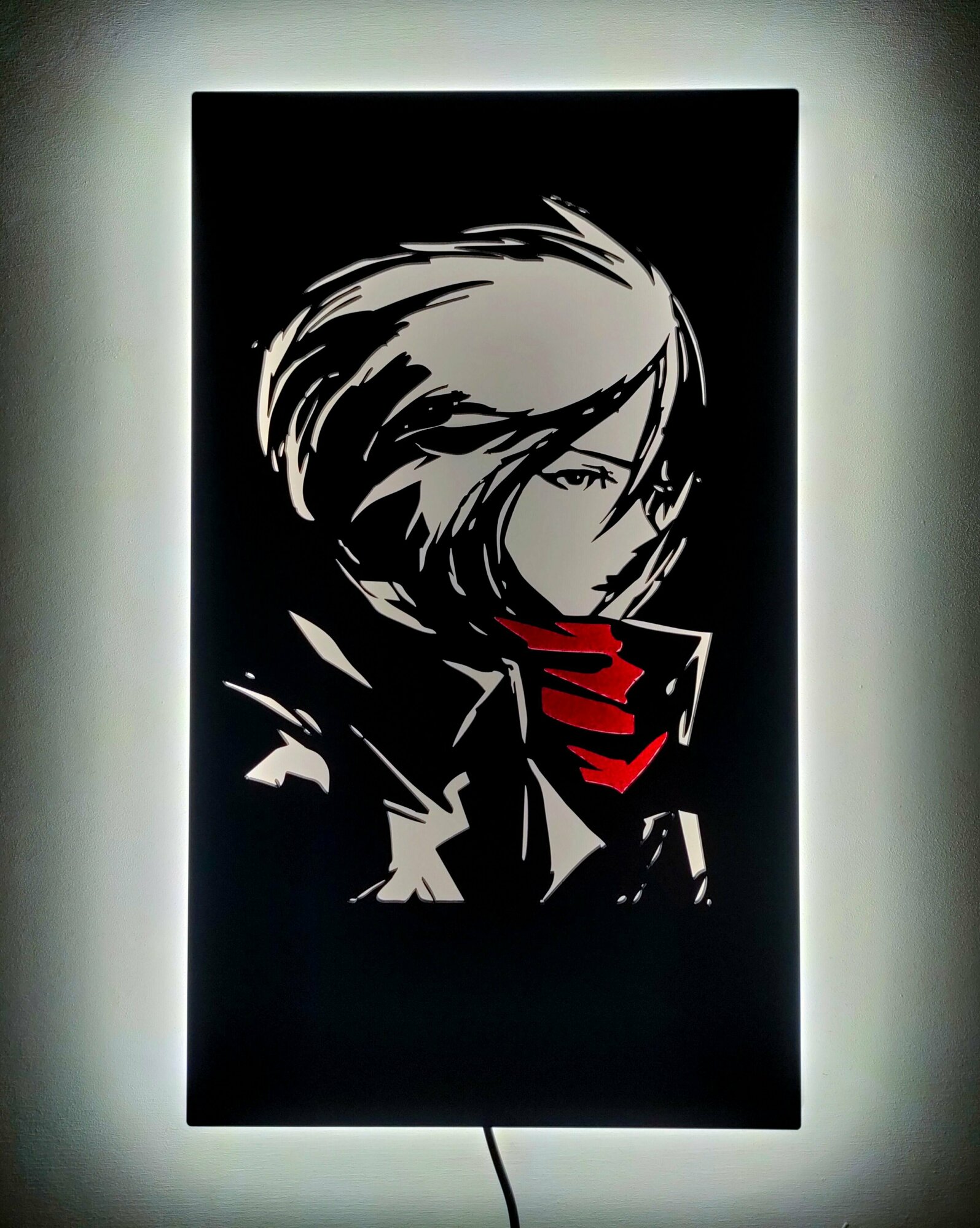 Настенный светильник ручной работы Атака Титана/Микаса Аккермана