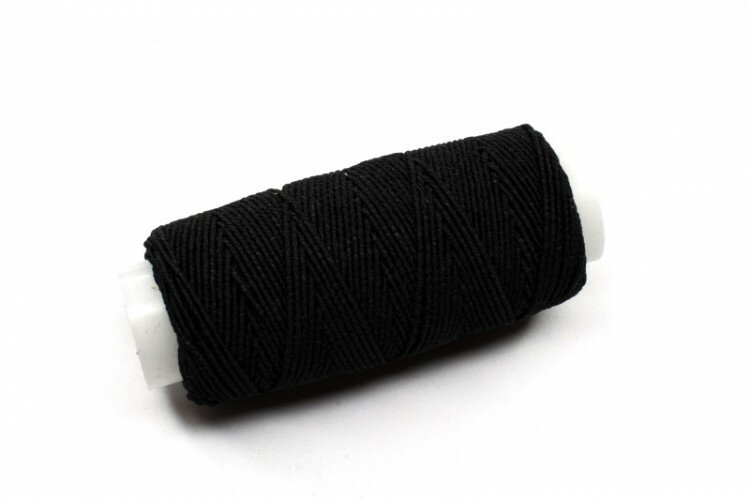 Резинка круглая спандекс Astra, диаметр 0,6мм, длина 25м, цвет черный, 1019-011, 1шт