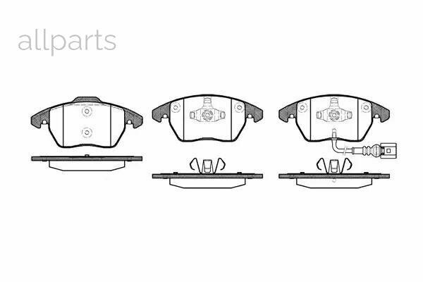 REMSA 103001 Комплект тормозных колодок дисковый тормоз