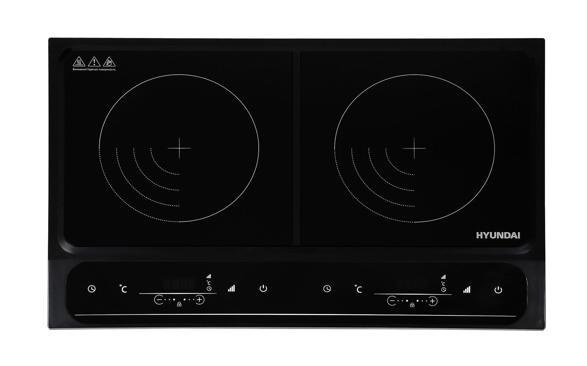 Плита Электрическая Hyundai HYC-0107 черный стеклокерамика (настольная)