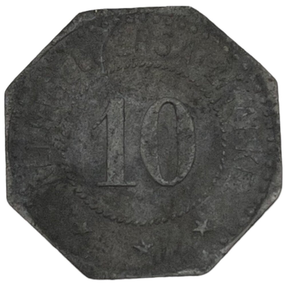 Германия, Берлин 10 пфеннигов 1875-1924 г. (Vereingfe)