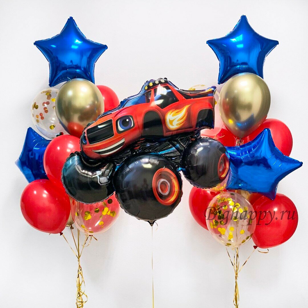 Композиция из шаров "Чудо Вспыш"