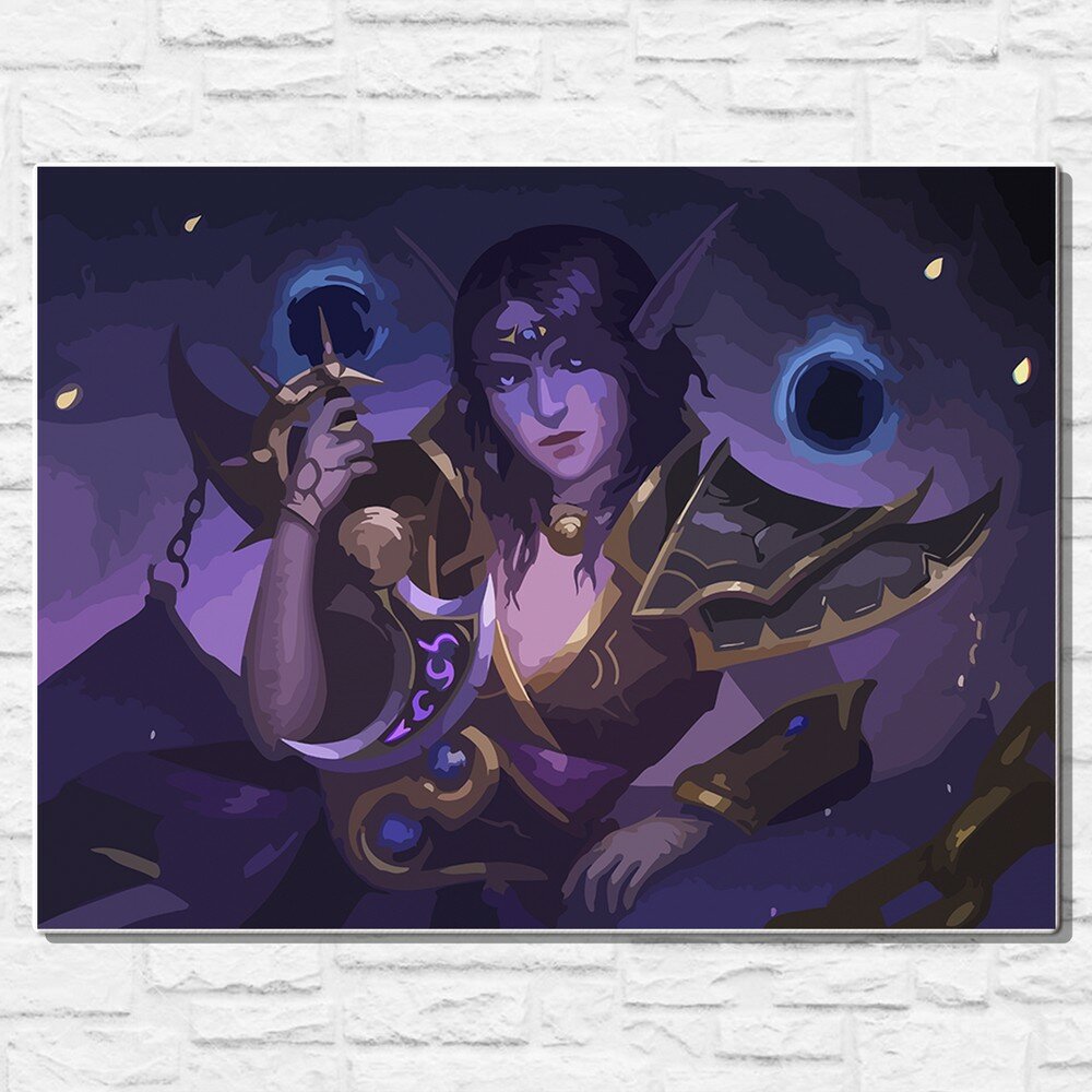 Картина по номерам на холсте игры world of warcraft (ксалатат, the war within, боги) - 14595 80х60