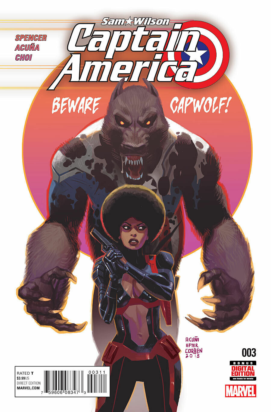 Captain America: Sam Wilson Vol.1 №3. США Январь 2016. Оригинальный комикс на английском языке