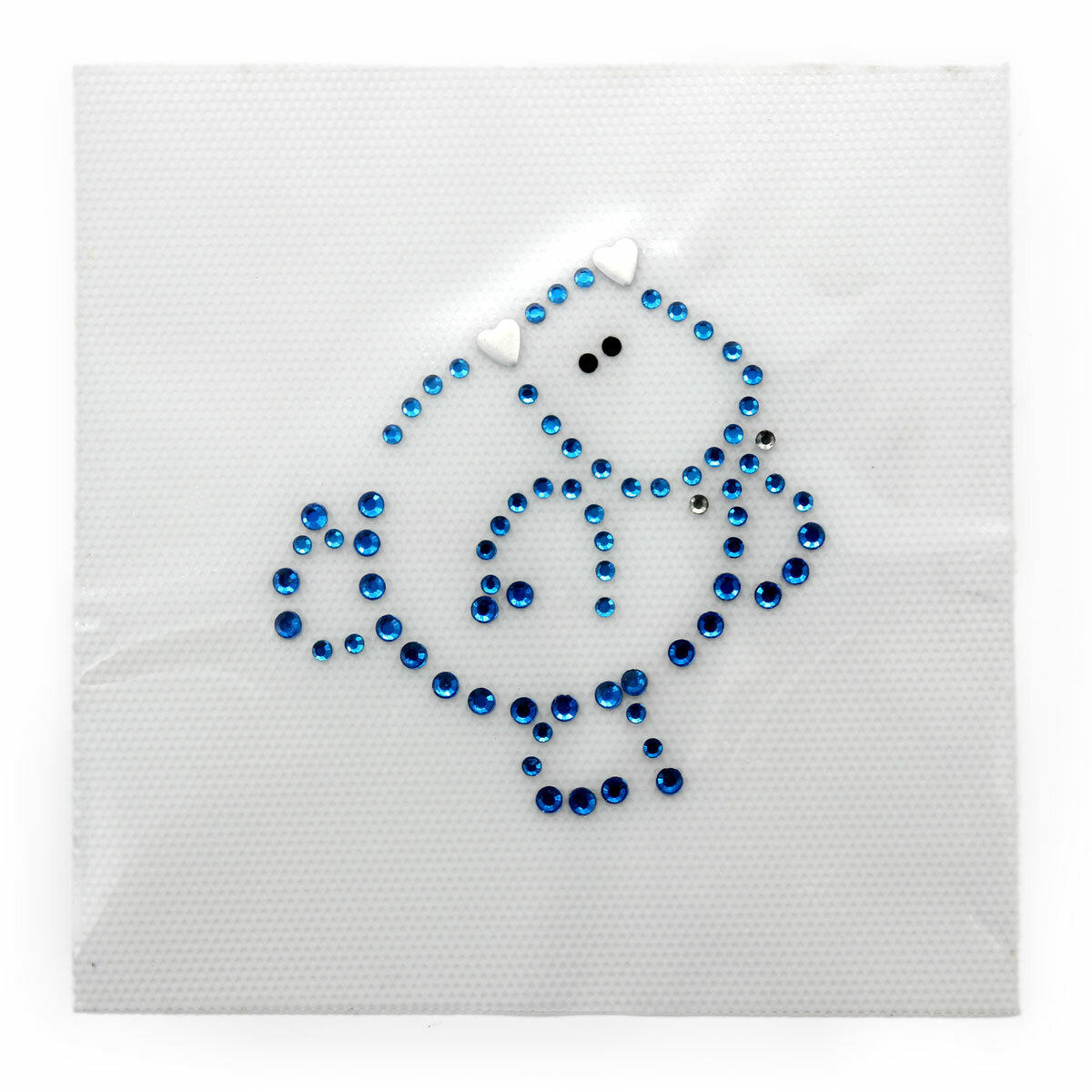 Термоаппликация на одежду из страз Cristal 'Овечка', ADS048, цвет голубой