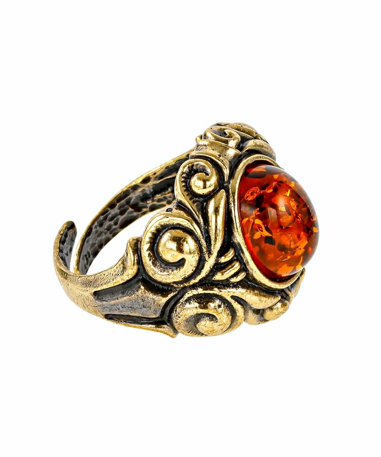 Кольцо, янтарь