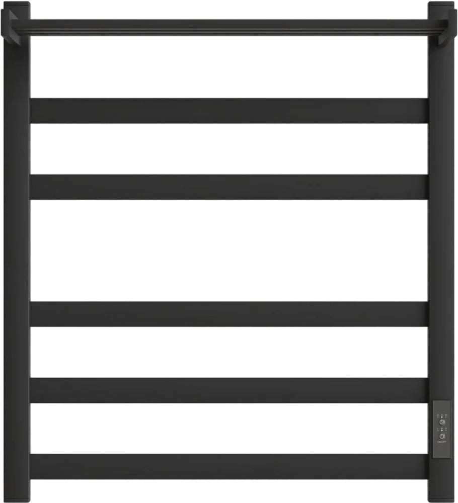 Полотенцесушитель электрический Point Меркурий PN83856PB 50х60 с полкой, черный