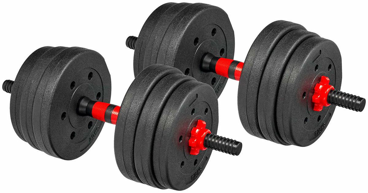 Гантели пластиковые Bradex SF 1038 2х10 кг