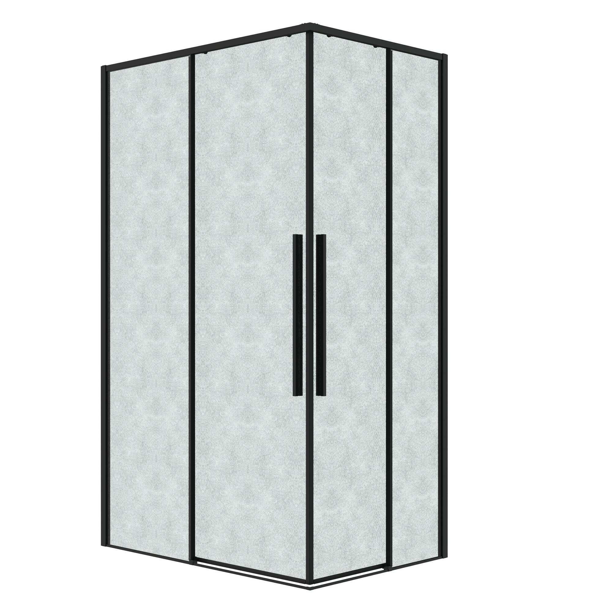 Душевое ограждение Grossman Galaxy 300. K33.01.9080.21.02 (90х80х195) прямоугольник, раздвижная, черный