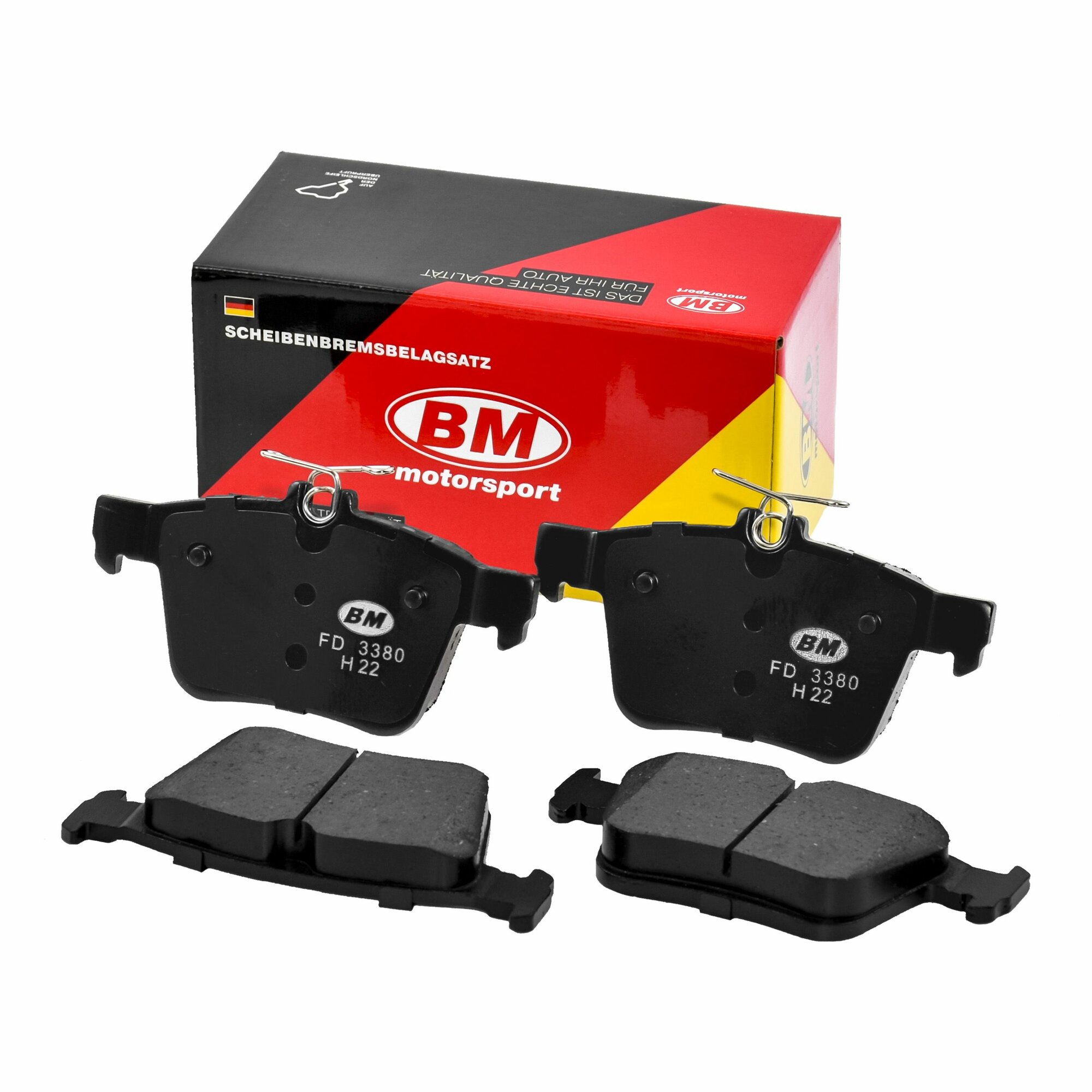 Bm колодки тормозные задние fd3380