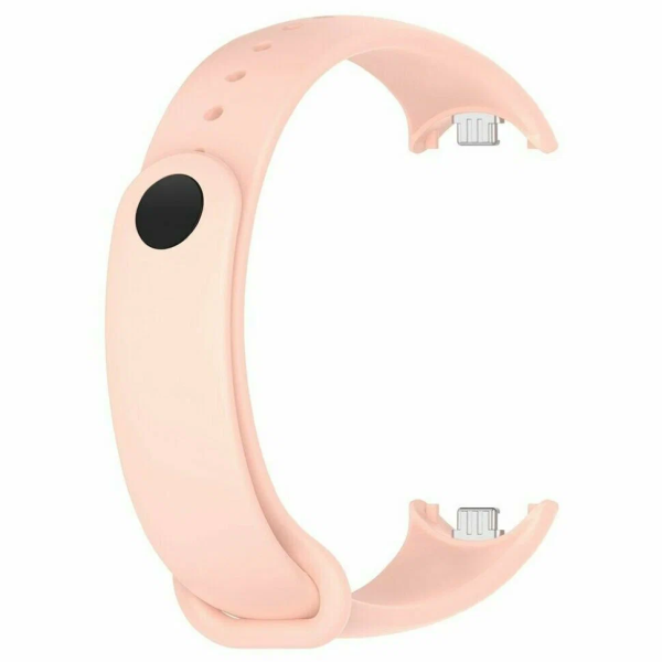 Сменный силиконовый ремешок для Xiaomi Mi Band 8/9/10 Розовый