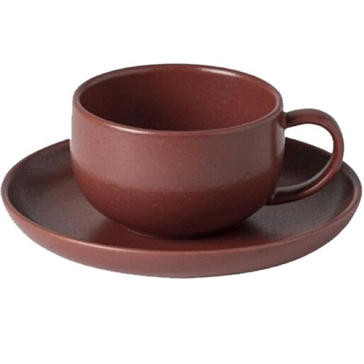 Чайная пара Pacifica 220 мл, материал керамика, цвет бордовый, Costa Nova, XOCS01-CAY(XOCS01-VC7211)