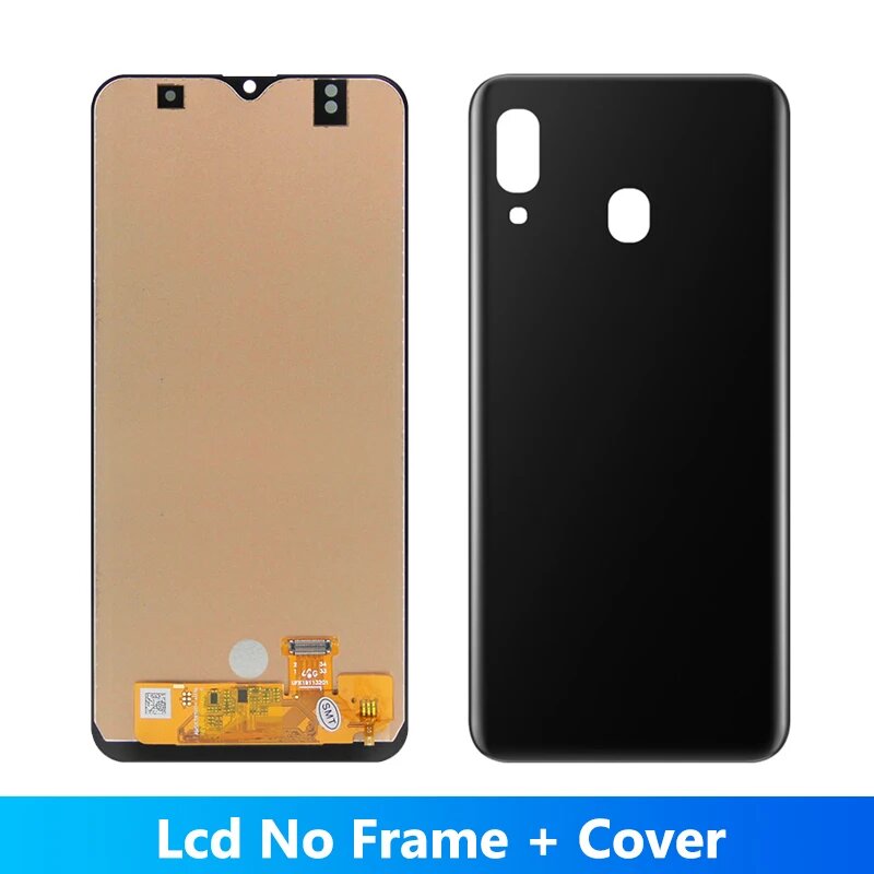 Для Samsung Galaxy A20 SM-A205F/DS ЖК-дисплей с цифровым преобразователем сенсорного экрана для Samsung A20 A205 A205F A205G A205W A205U A205FN No Frame Cover