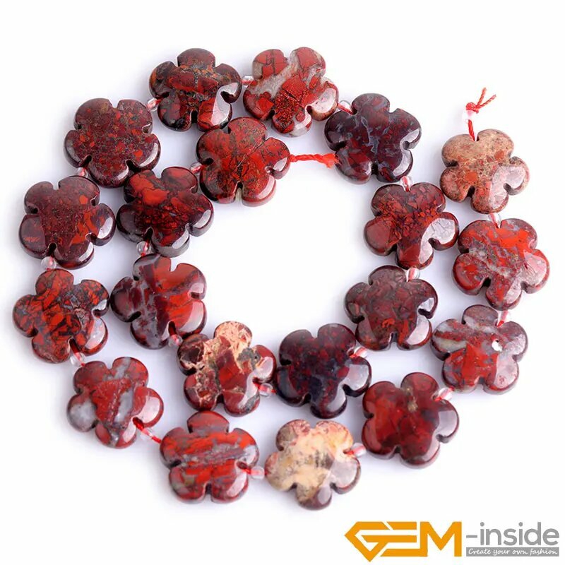Бусины из бордового красного яшмы, цвет mixed red jasper
